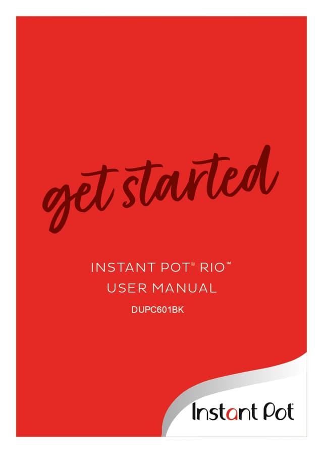 User Manuals - Instant Pot